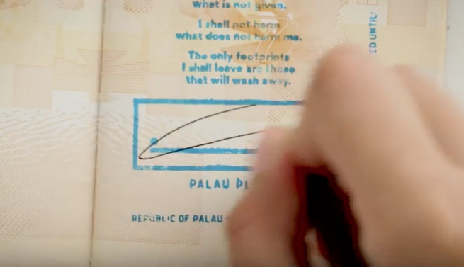 Palau creates world first conservation pledge, stamped in visitors ...